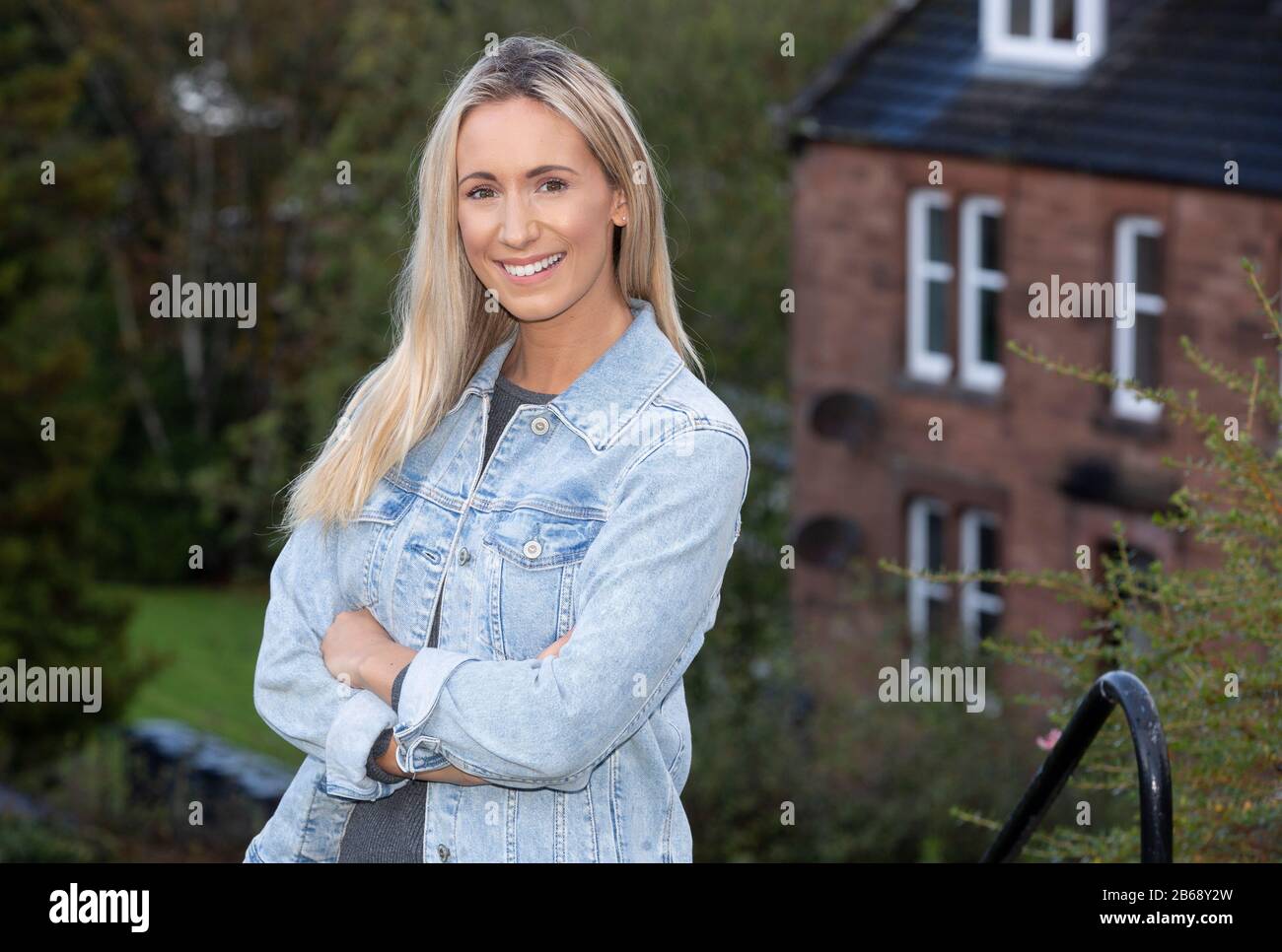 Amy Irons in her home town of Dumfries. Amy works as TV and radio ...