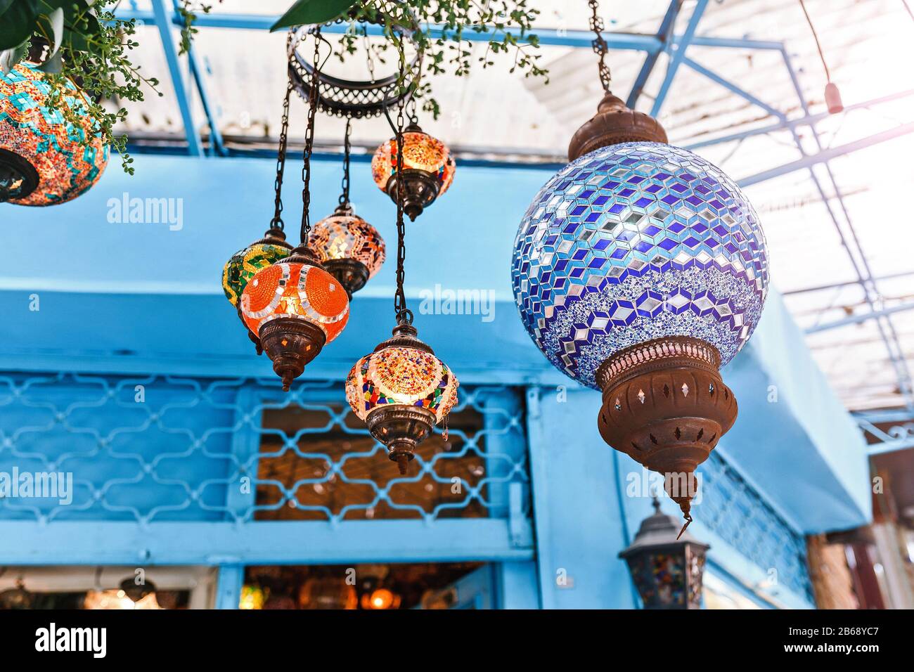 Traditional Turkish Lanterns on sale at Grand Bazaar in Istanbul Stock ...
