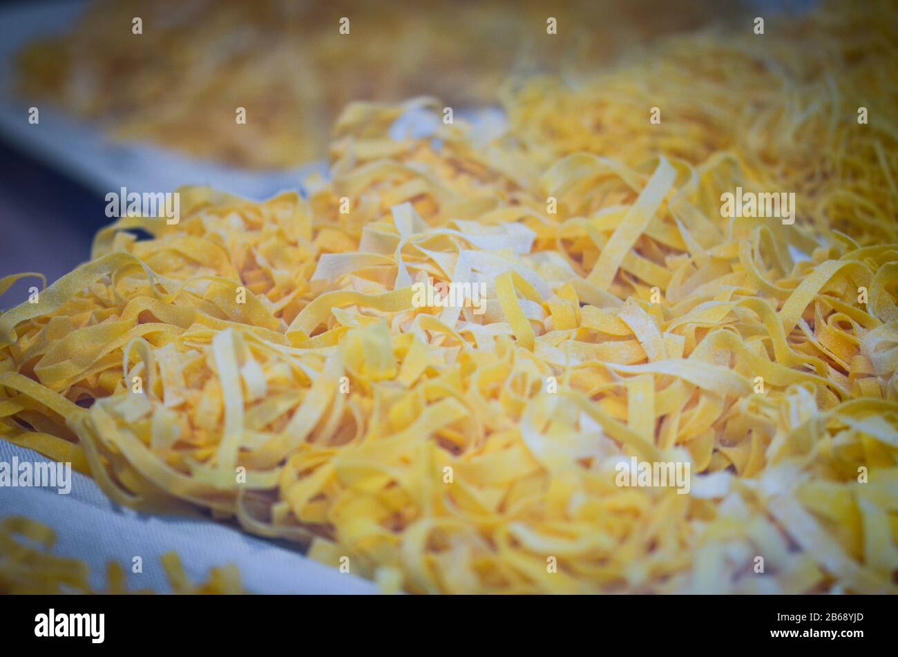 fresh italian pasta close up view Stock Photo - Alamy