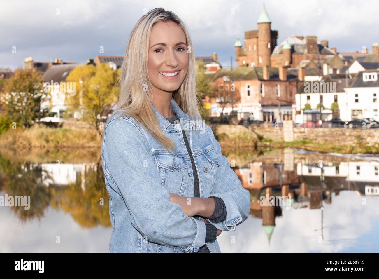 Amy Irons in her home town of Dumfries. Amy works as TV and radio ...