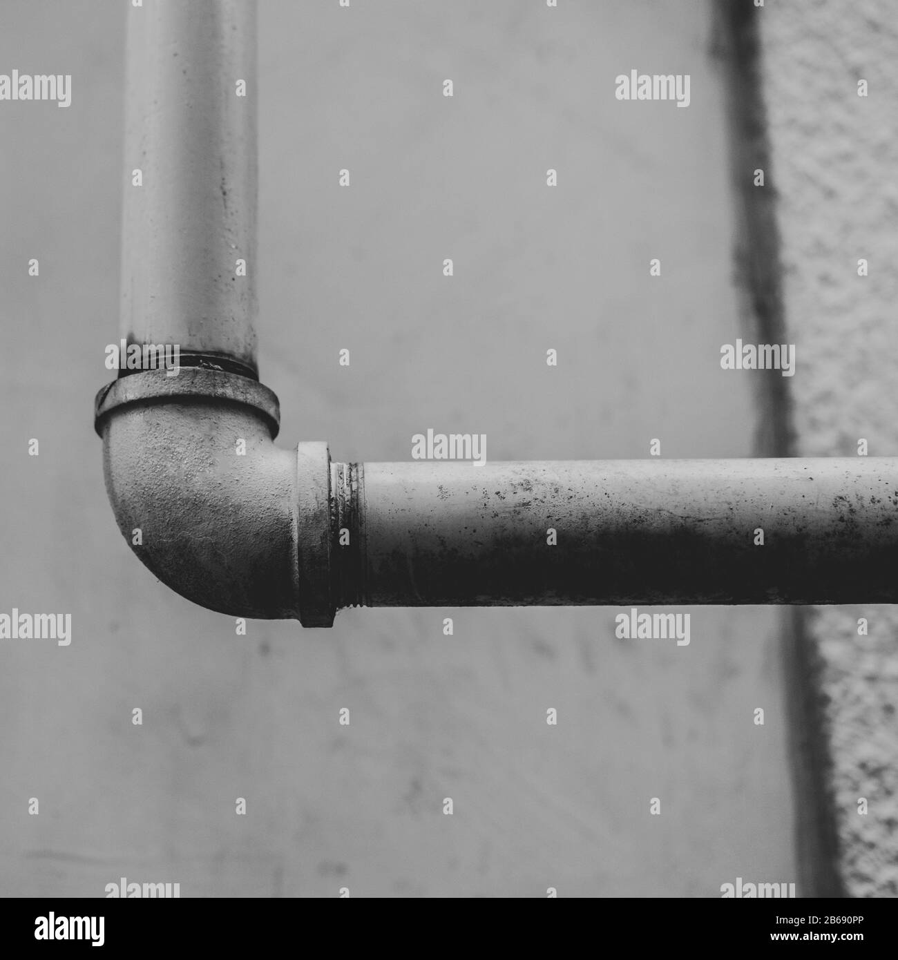 Metal wall on exterior Black and White Stock Photos & Images - Alamy