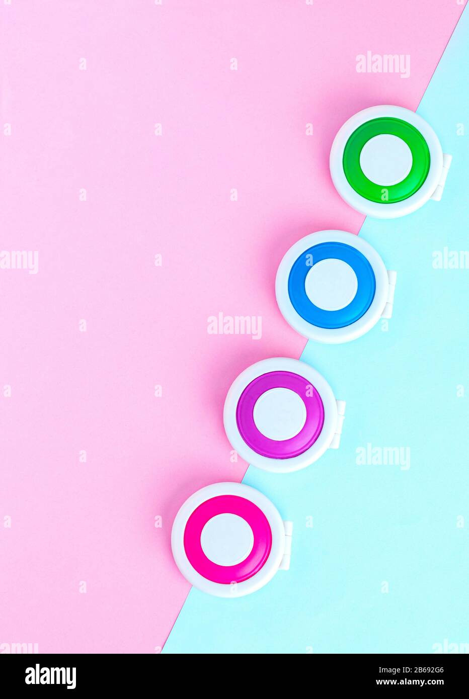 Multi-colored temporary chalk for hair. Suitable for girls Stock Photo ...