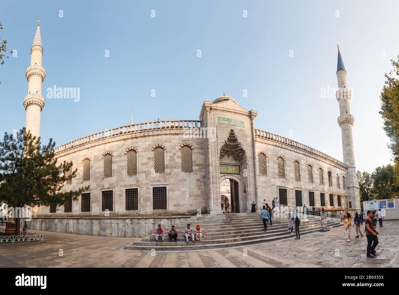 ISTANBUL, TURKEY - SEPTEMBER 10, 2017: Inner courtyard of The Famous ...