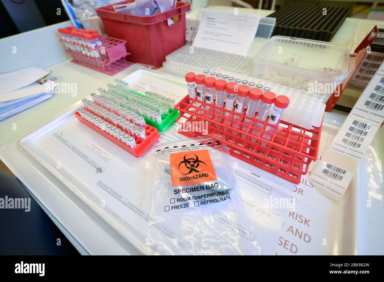 Microbiology Laboratory Inside Specialist Virology Centre University ...