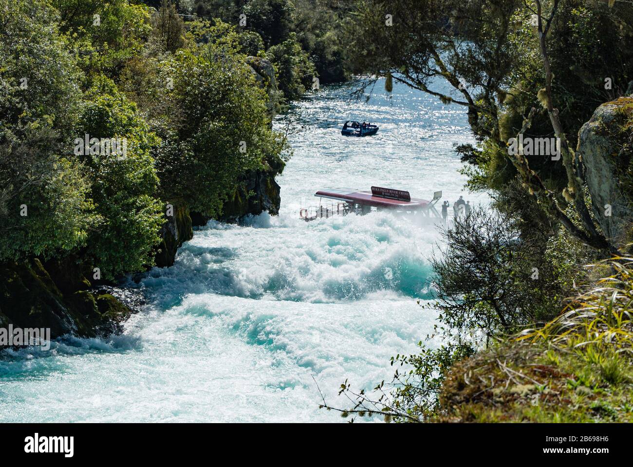 Huka falls waikato river huka falls waikato river hi-res stock ...