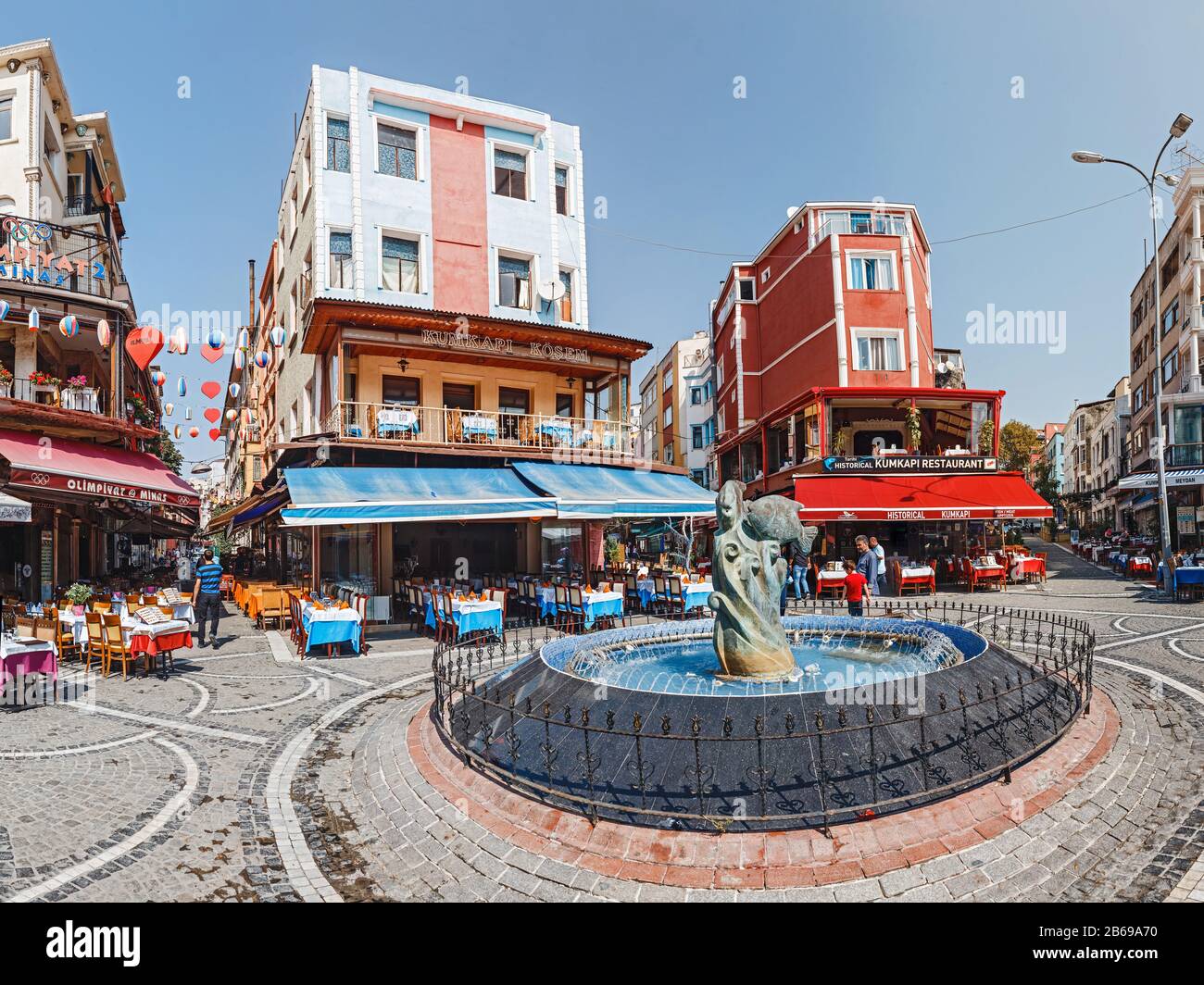 Turkey istanbul kumkapi street restaurants hi-res stock photography and ...