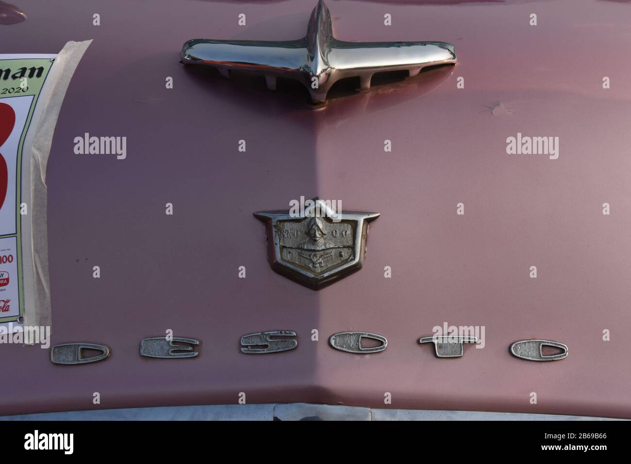 1954 DeSoto Diplomat car logo, it has 29.5 hp and 6 cylinder engine ...