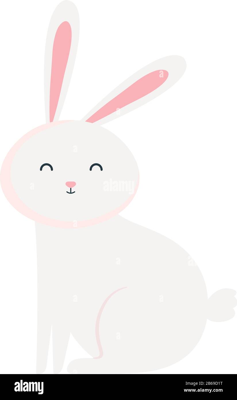 cute rabbit animal isolated icon Stock Vector Image & Art - Alamy