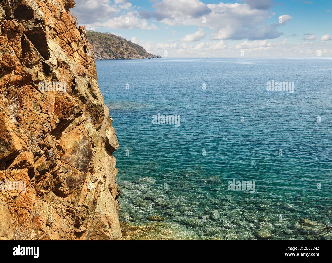 Mediterranean sea coast landscape with beautiful nature in Turkey Stock ...