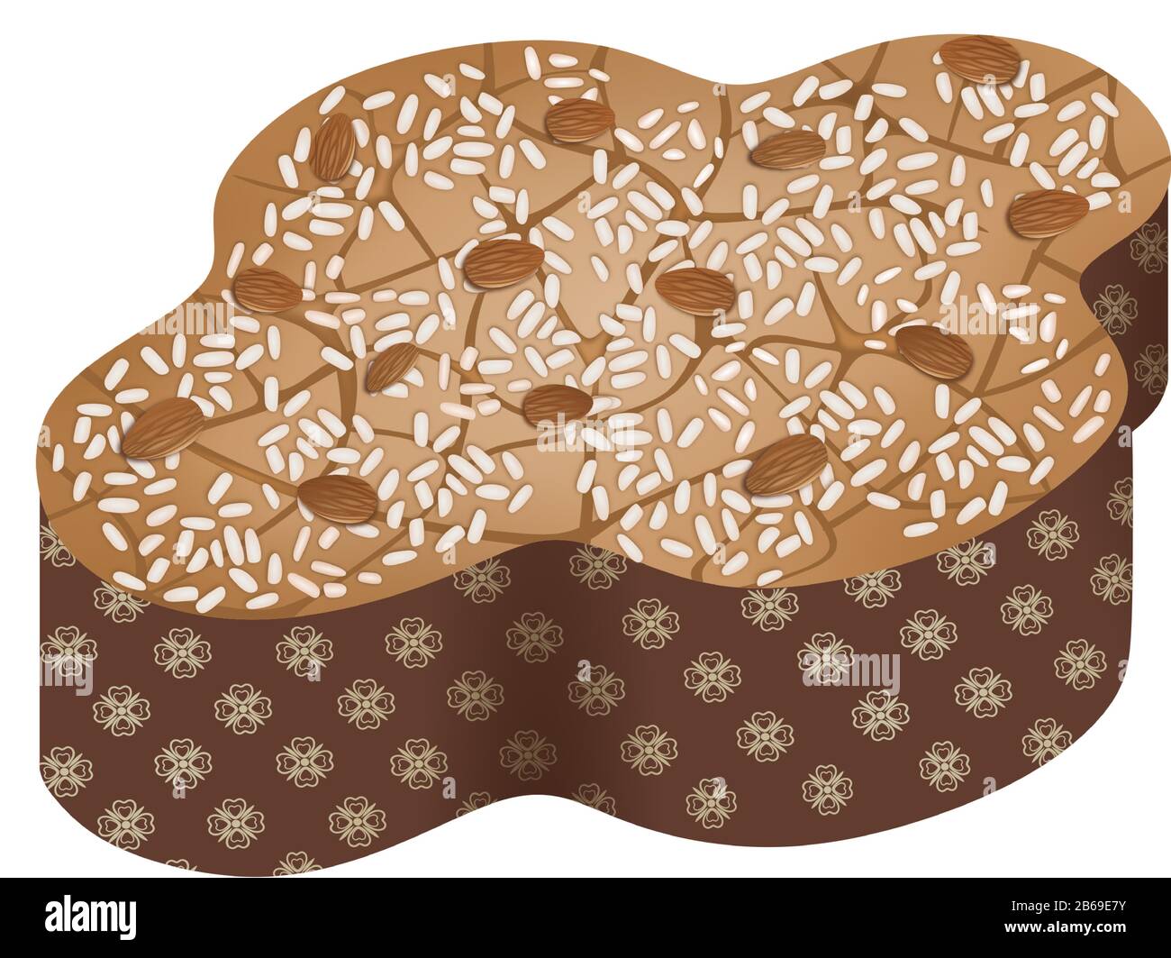 Traditional Easter italian cake Colomba Stock Vector Image & Art - Alamy