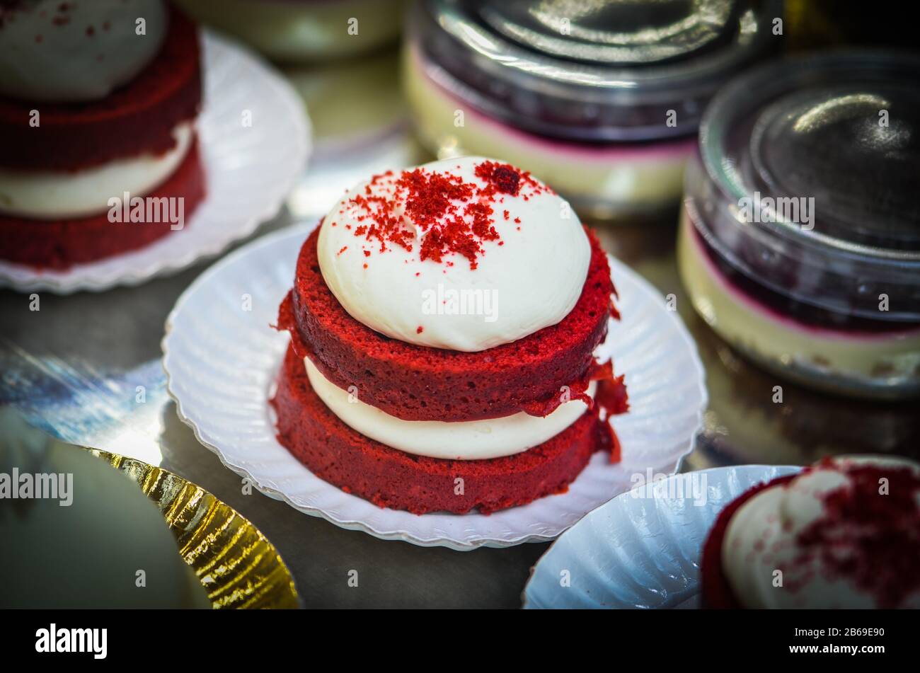home made mini cakes & pastry Stock Photo - Alamy