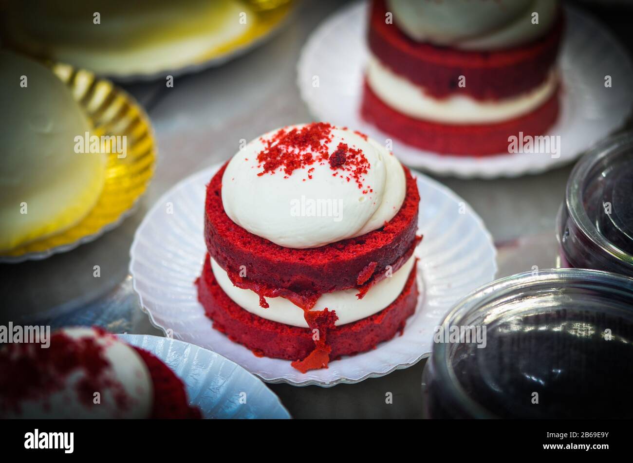 home made mini cakes & pastry Stock Photo - Alamy