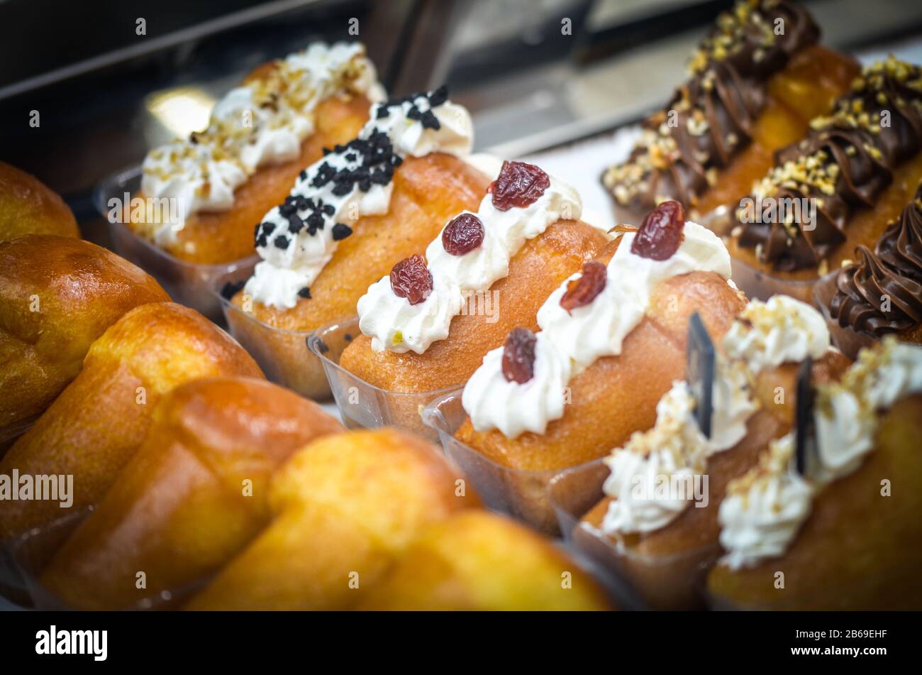 home made mini cakes & pastry Stock Photo - Alamy