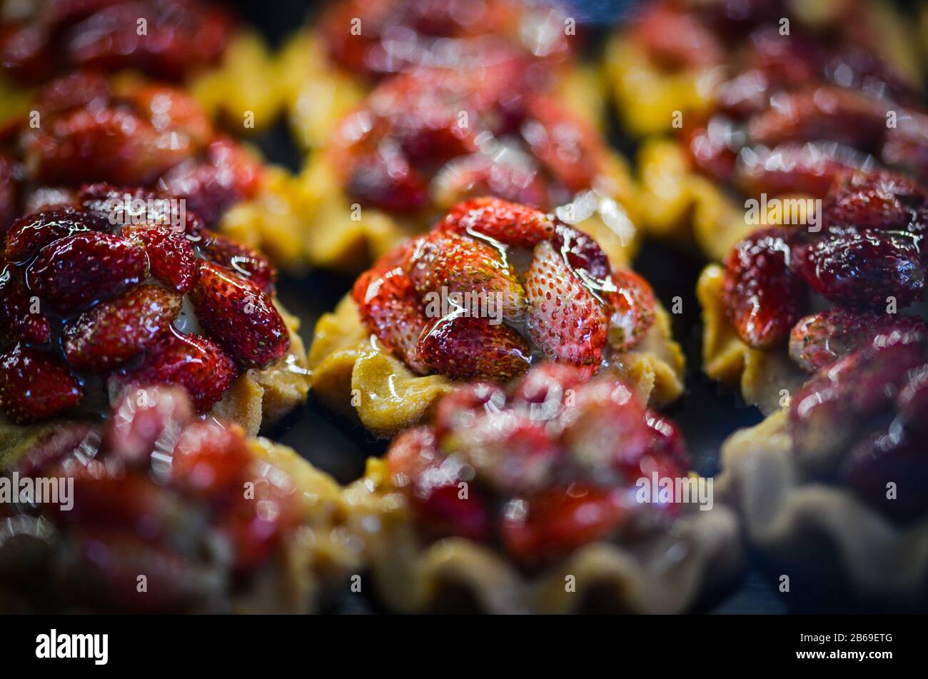 home made mini cakes & pastry Stock Photo - Alamy
