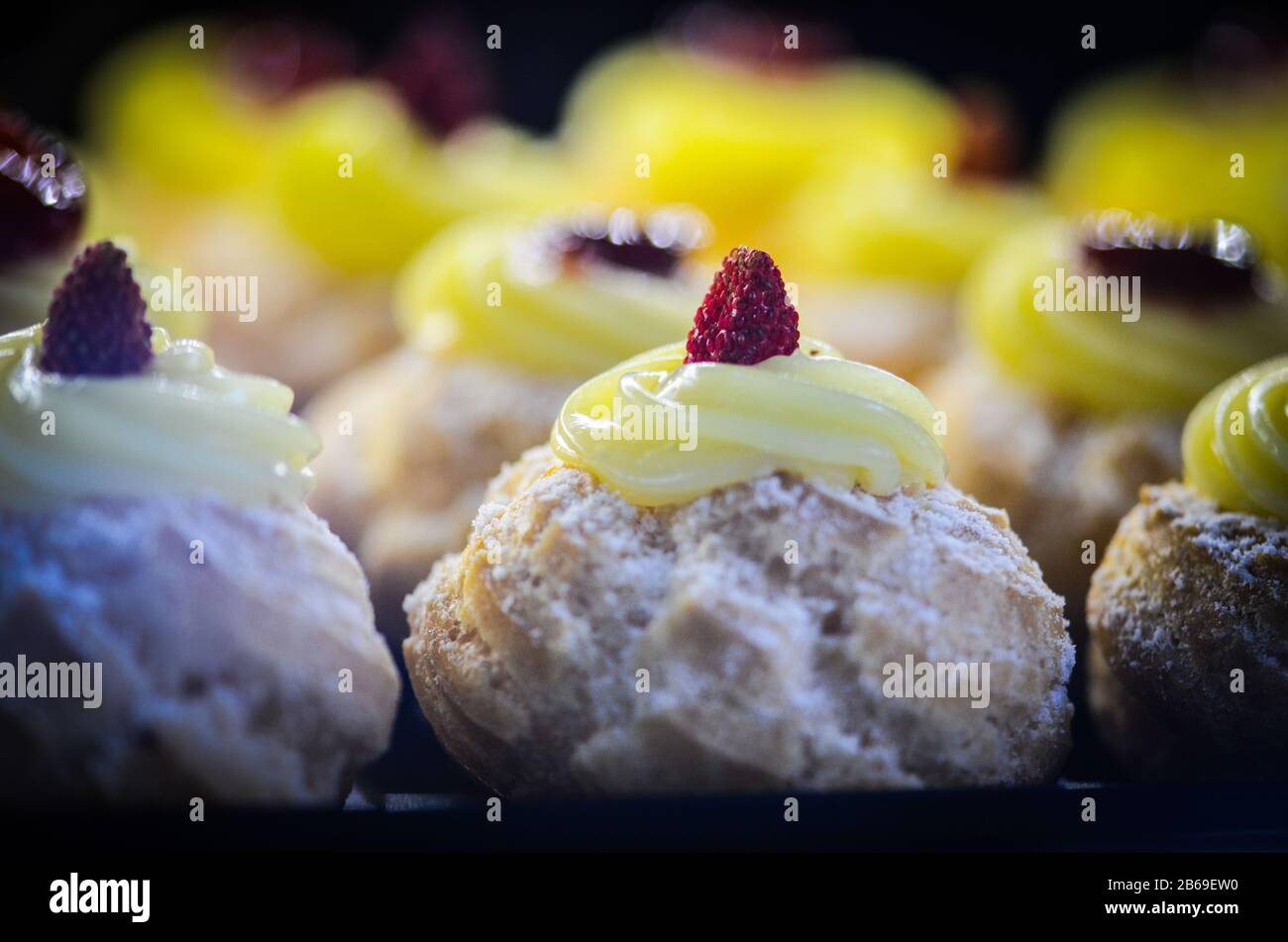 home made mini cakes & pastry Stock Photo - Alamy