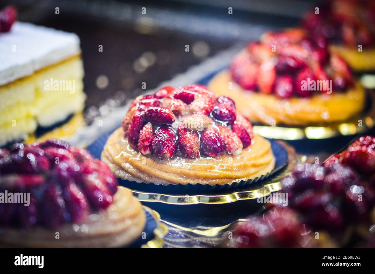home made mini cakes & pastry Stock Photo - Alamy