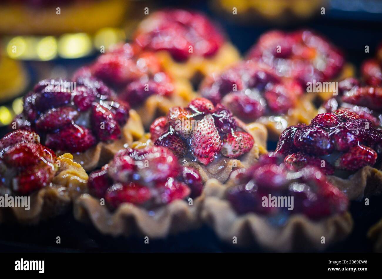 home made mini cakes & pastry Stock Photo - Alamy