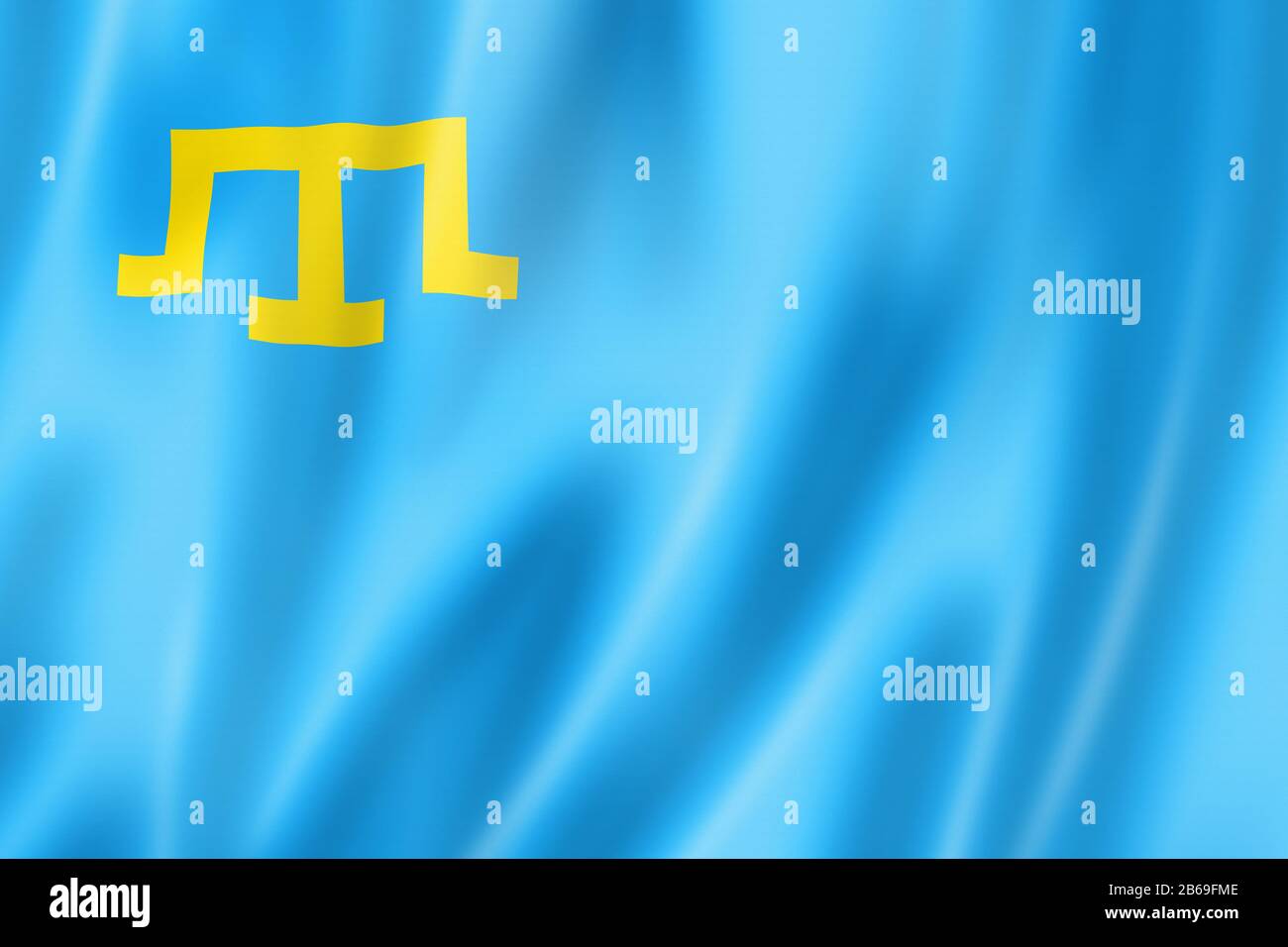 Crimean tatar flag hi-res stock photography and images - Alamy