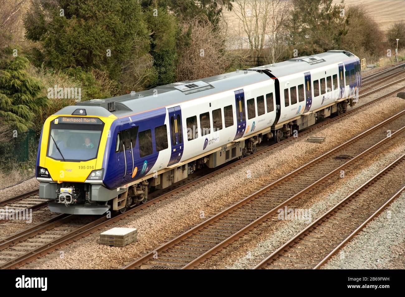 Northern Rail CAF-built class 195 diesel multiple unit no. 195016 at ...