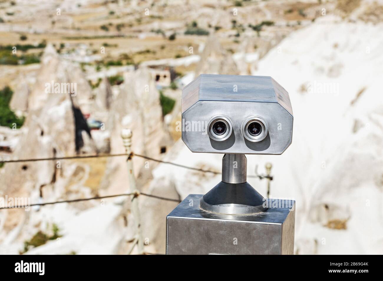 touristic telescope in Cappadocia, Turkey Stock Photo - Alamy