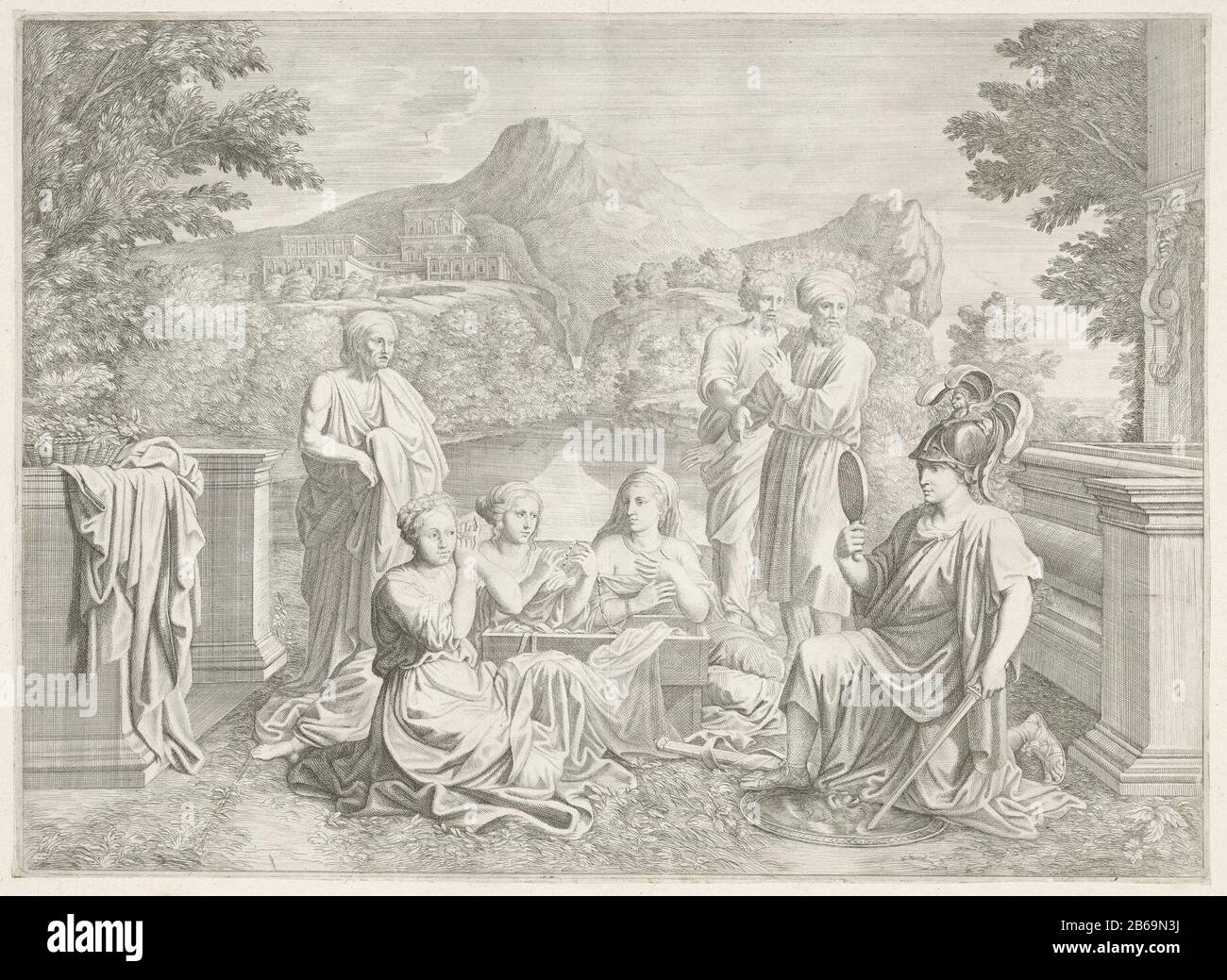 Achilles recognized by Ulysses among the daughters of Lycomedes The ...