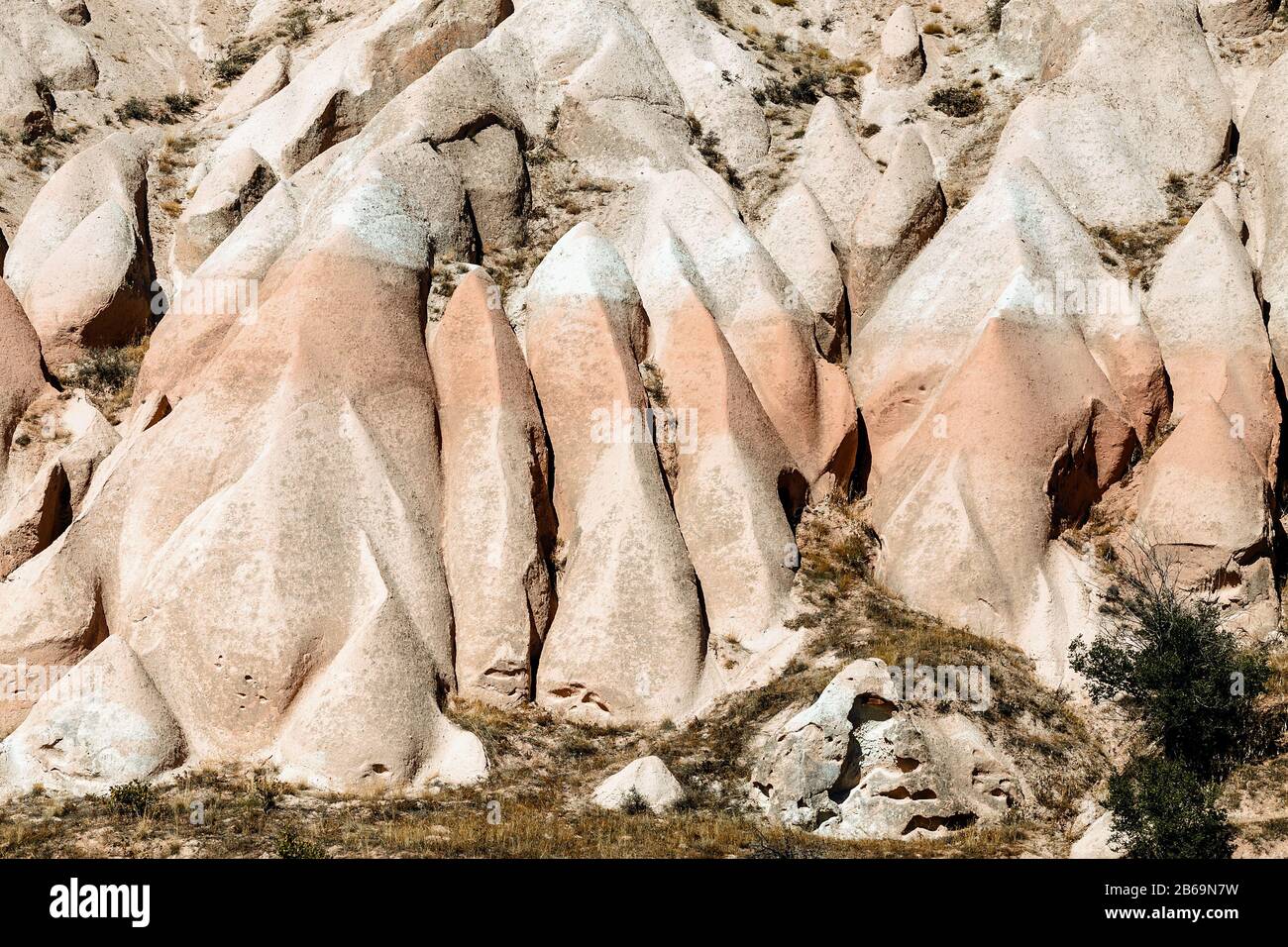 Rose or Red valley landscape in Cappadocia, Turkey. Scenic Background ...