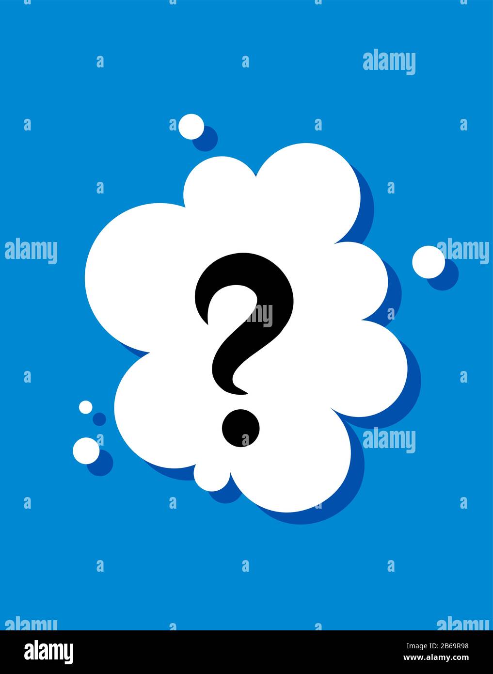 Question mark cloud Stock Vector Images - Alamy