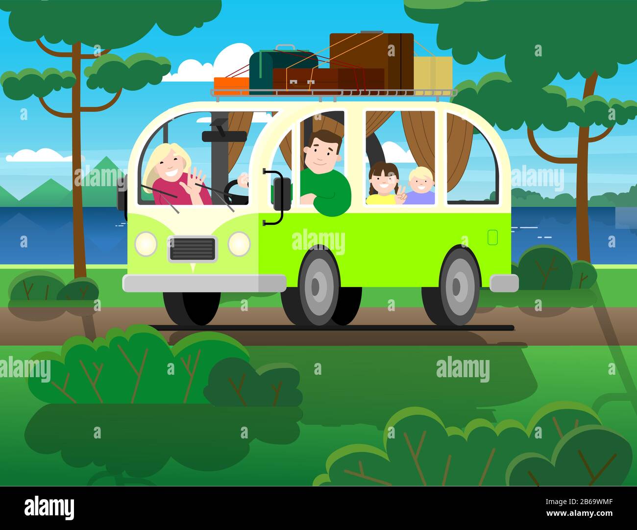 Minivan Cartoon Drawing