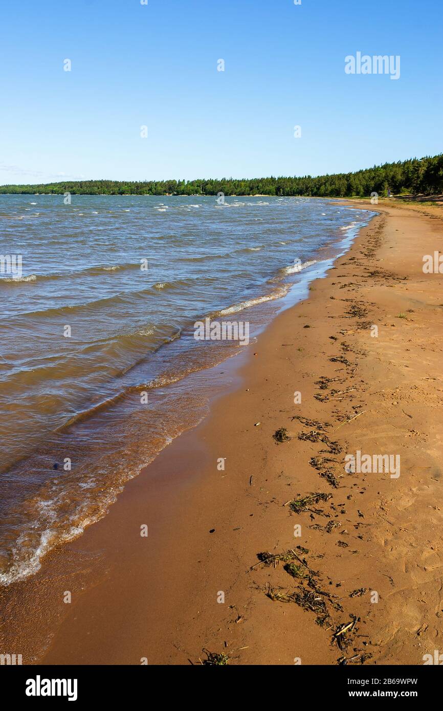Sandy beach rolling waves summer hi-res stock photography and images ...
