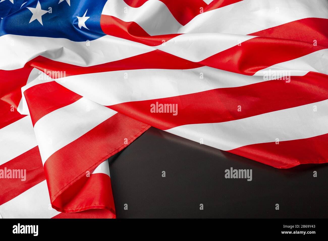 Beautifully waving star and striped American flag Stock Photo - Alamy