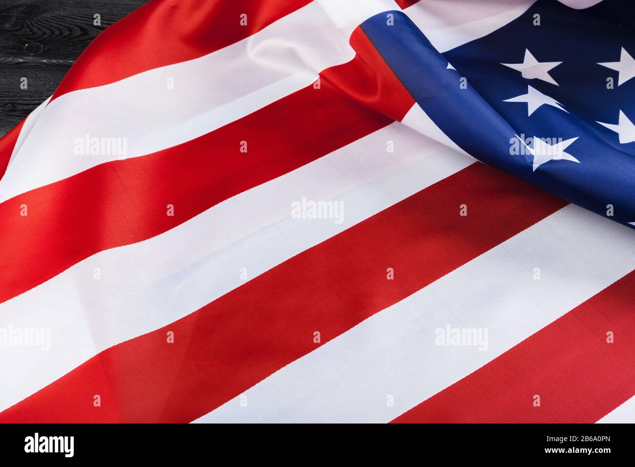 Beautifully waving star and striped American flag Stock Photo - Alamy