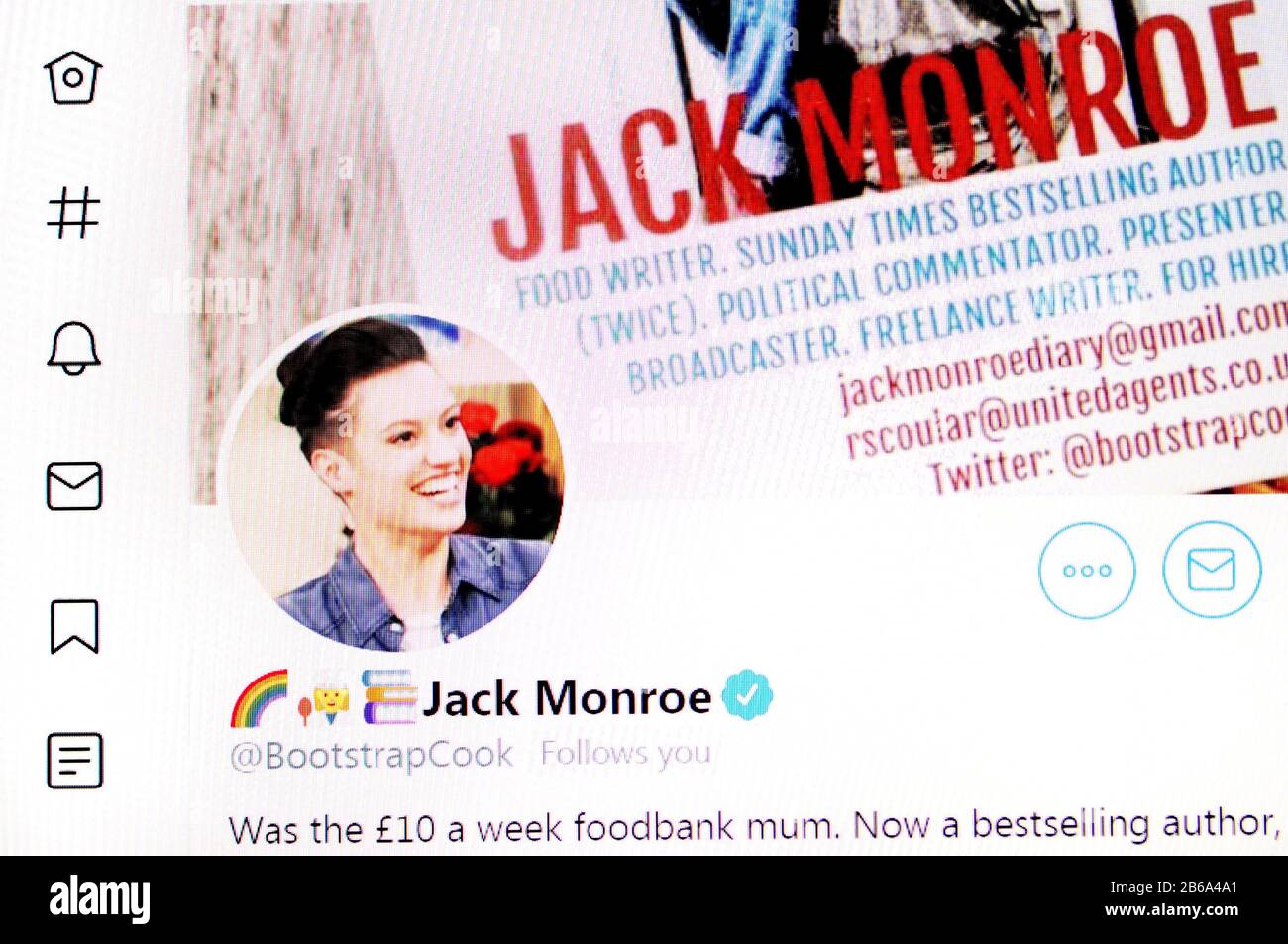 Jack monroe 2020 hi-res stock photography and images - Alamy