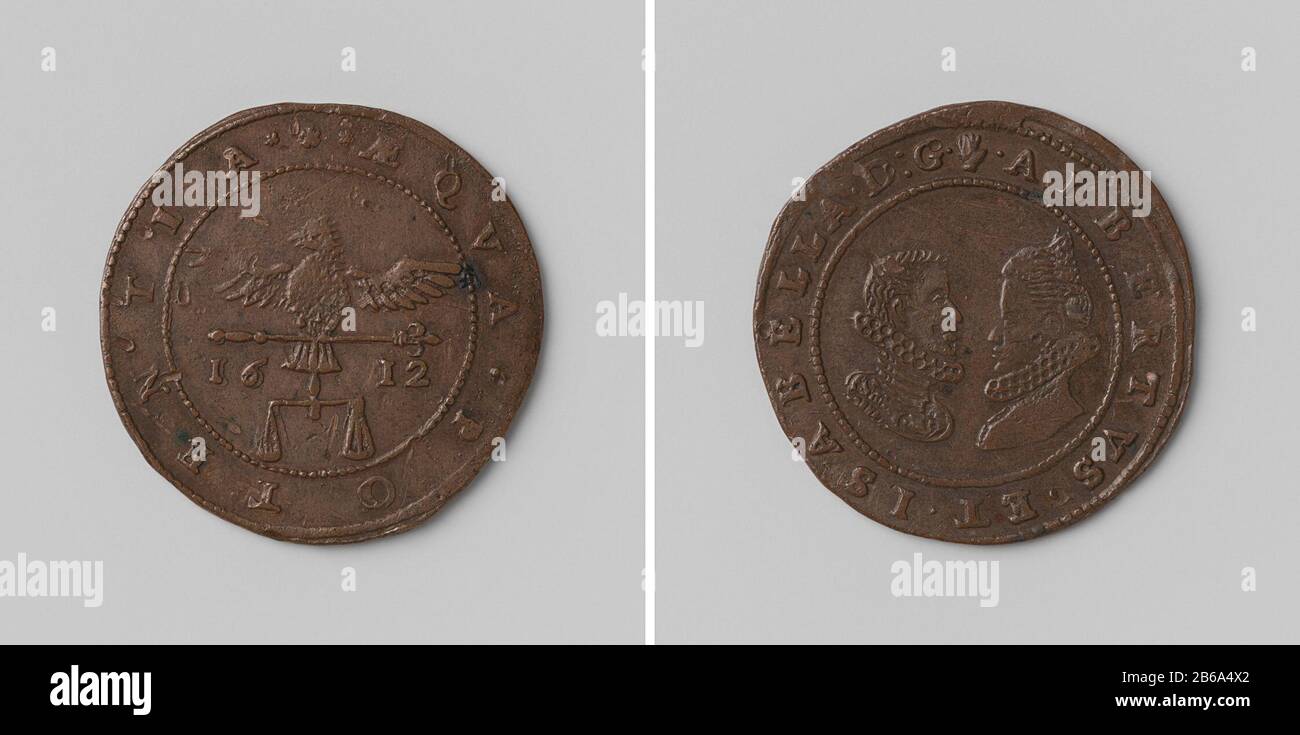 Aachen done in the imperial ban, accounting medal in honor of Albert ...