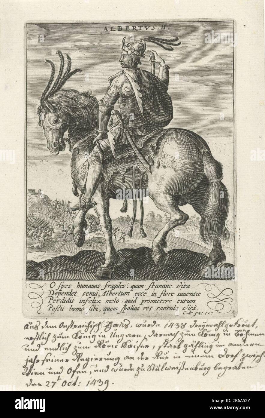 Albrecht II of Habsburg on horseback Albertvs II (title object) German ...