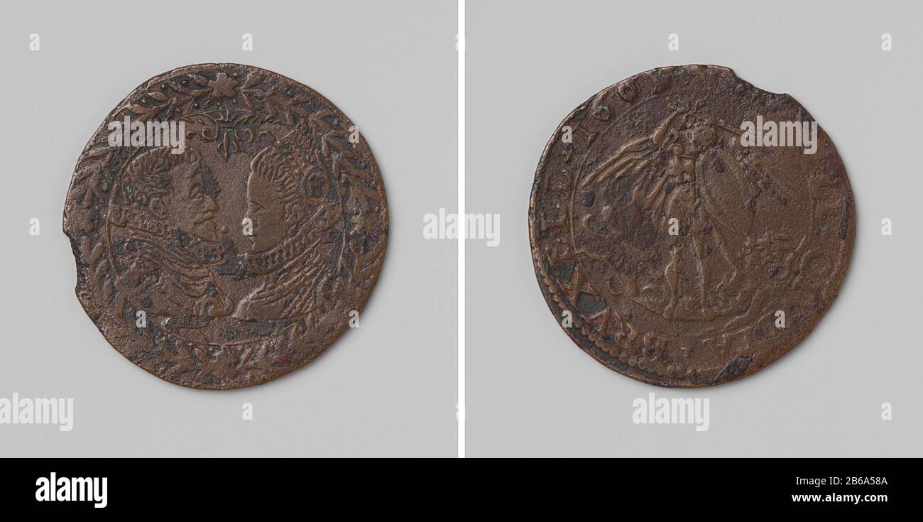 Albrecht and Isabella of Austria, accounting medal beaten by order of ...