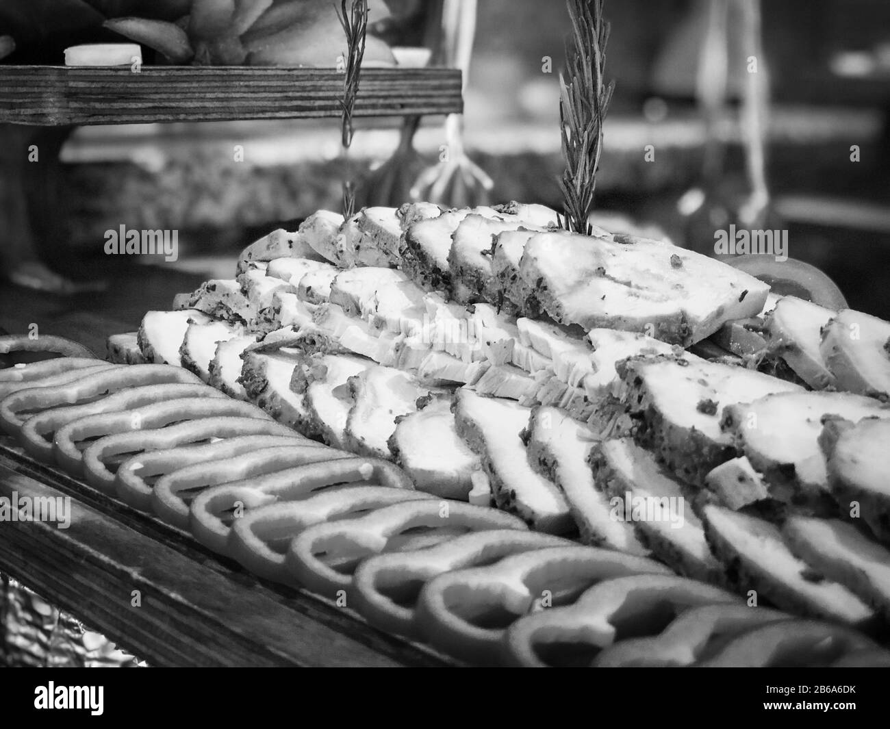 Gourmet starter Black and White Stock Photos & Images - Alamy