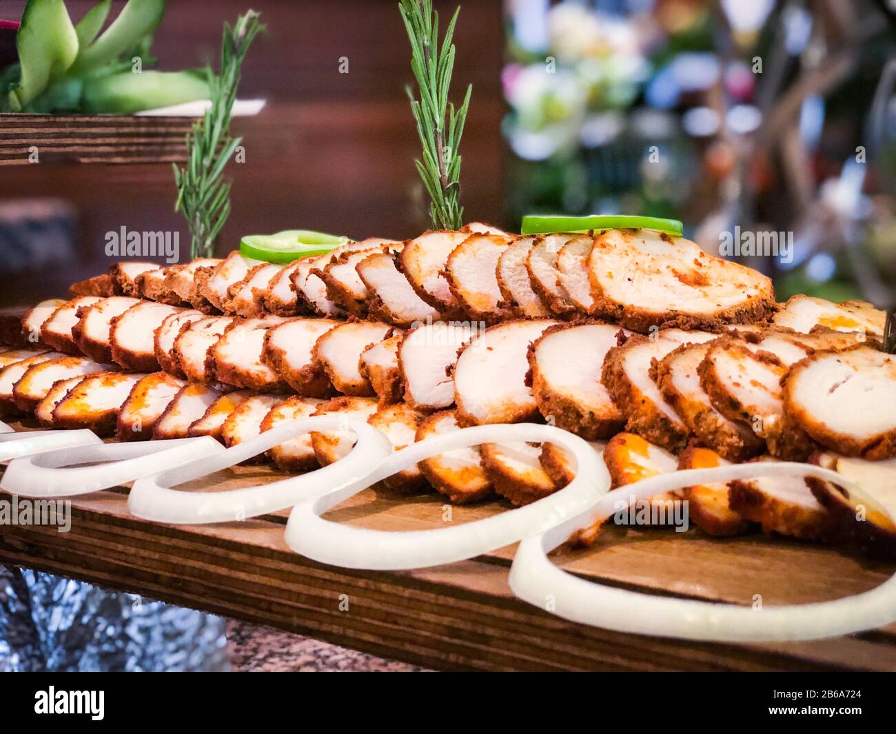 mix starters & tapas with delicious ingredients Stock Photo - Alamy