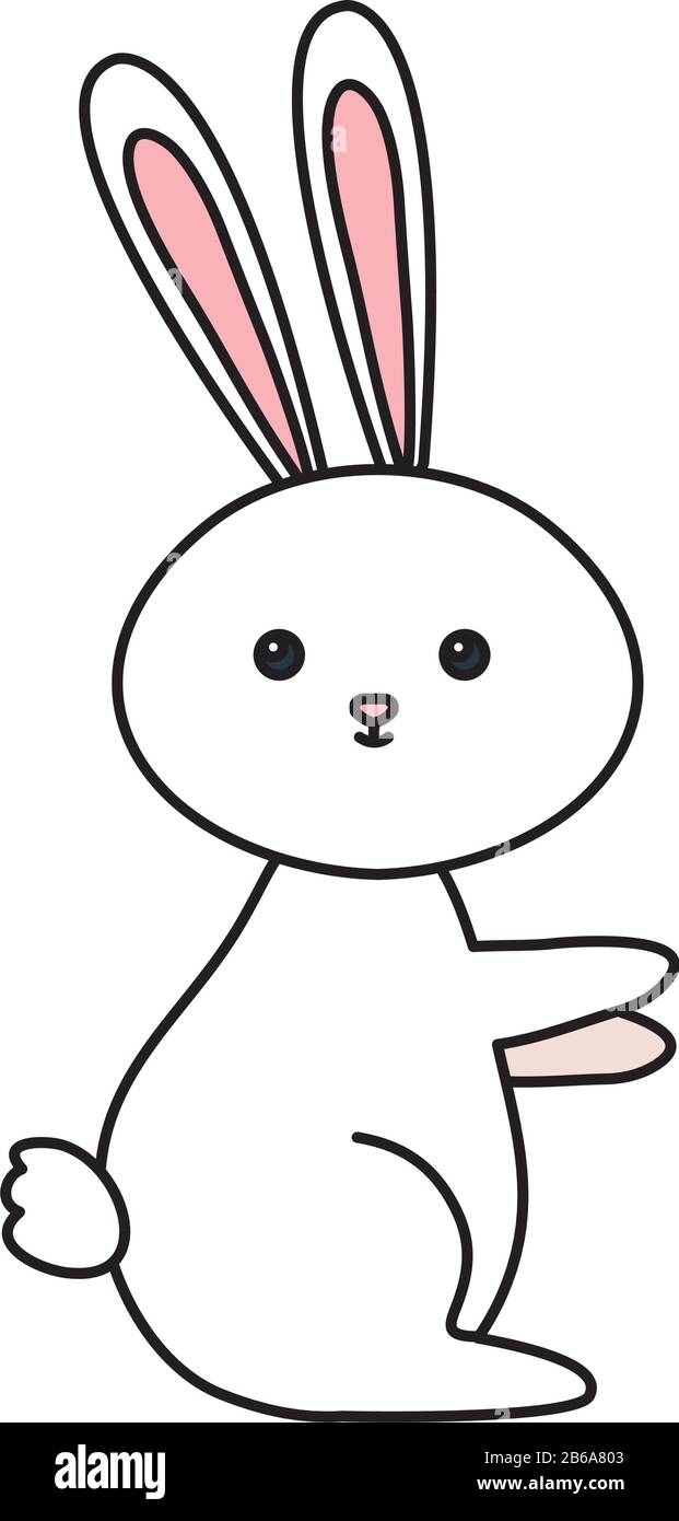 cute rabbit animal isolated icon Stock Vector Image & Art - Alamy