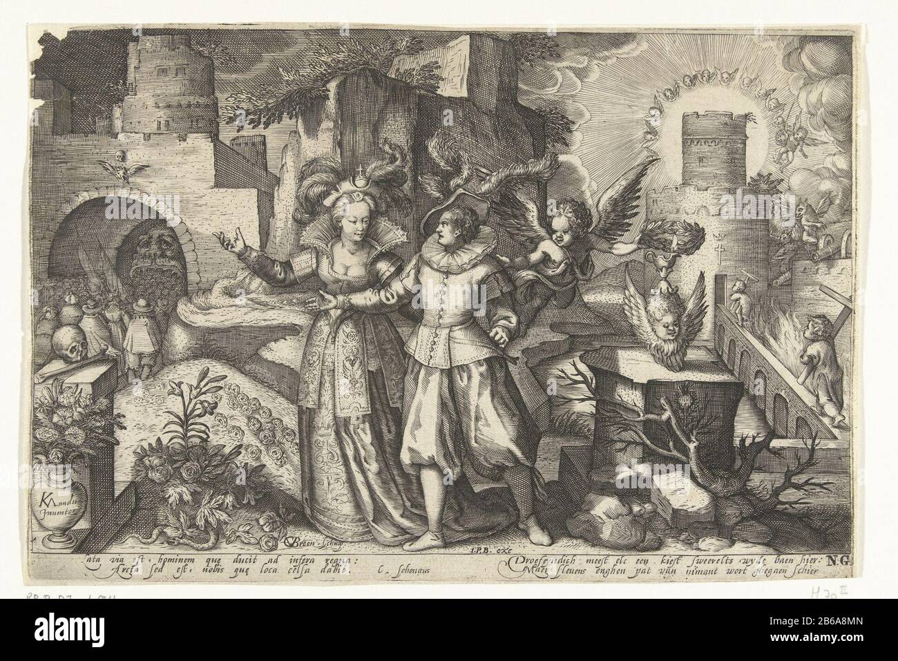 Allegory with wide and narrow path A couple has to decide which path ...