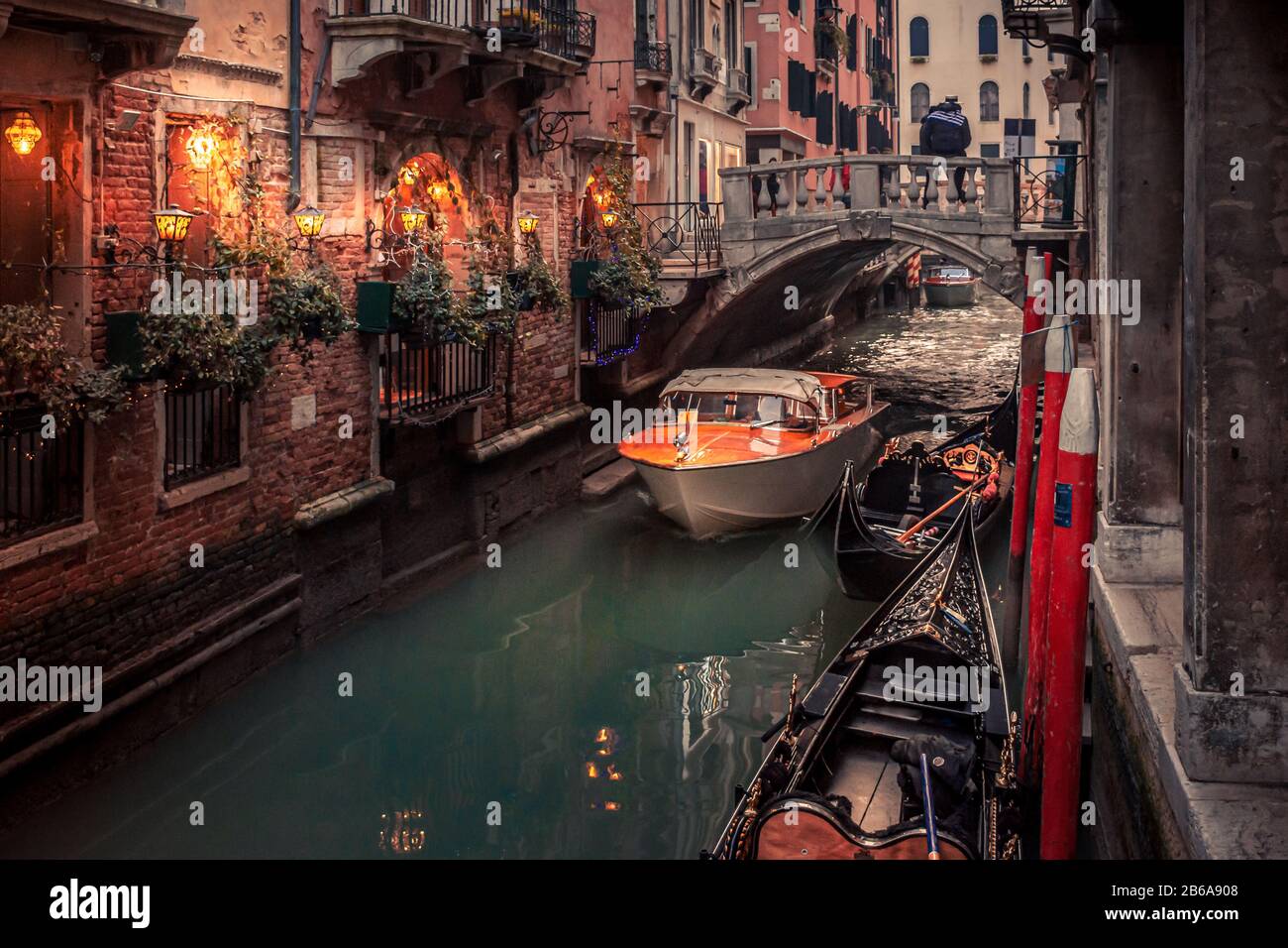 Venetian water taxi hi-res stock photography and images - Alamy