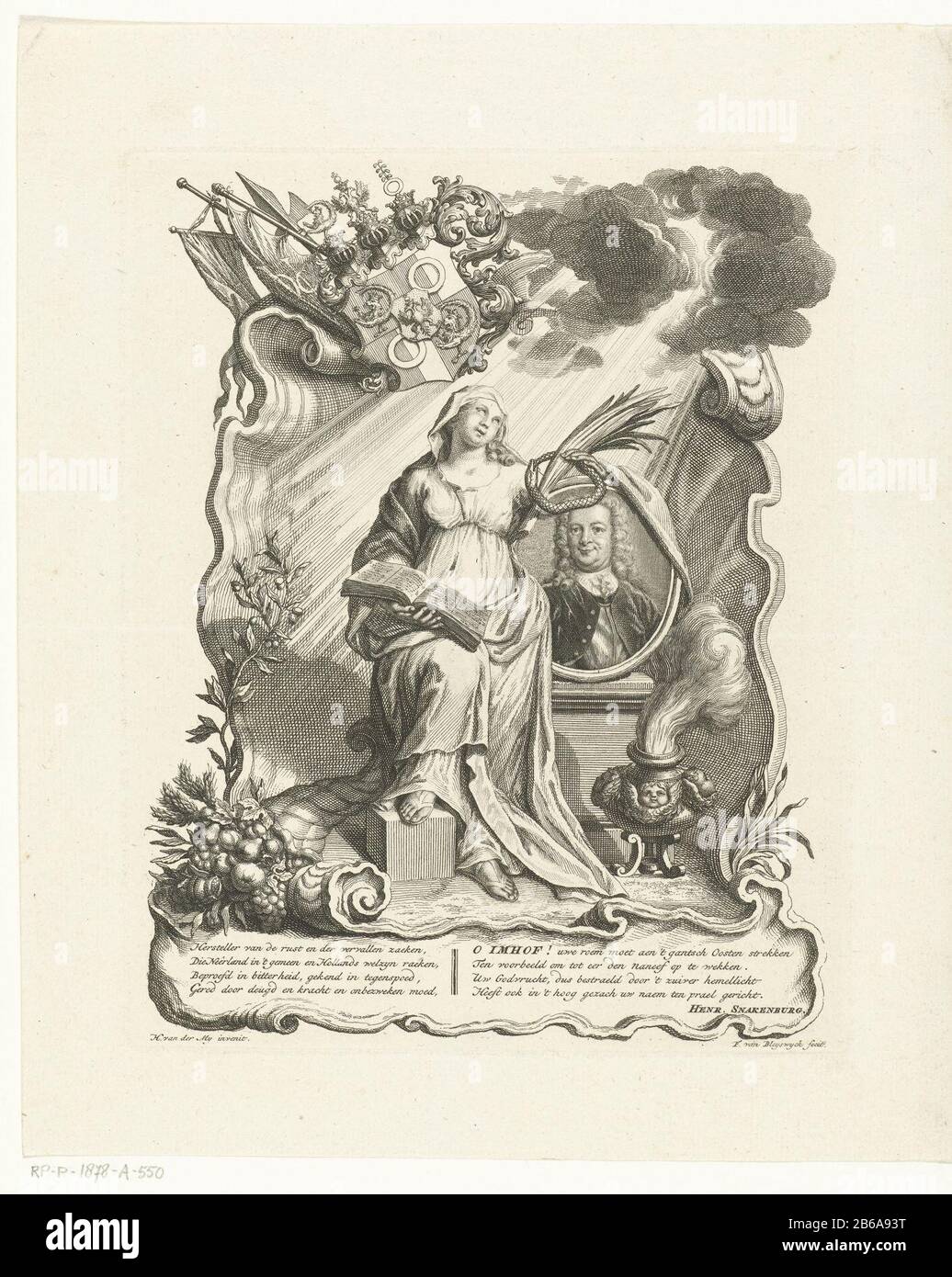 Allegory Gustaaf Willem Baron van Imhoff, governor of the Dutch East ...