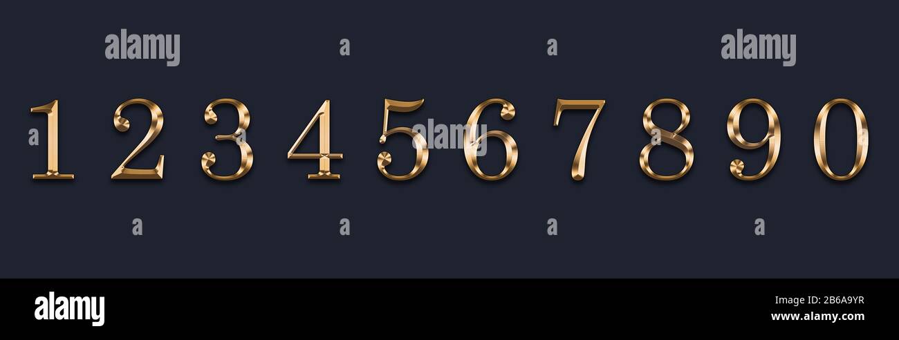 Numbers 1 2 3 4 5 6 hi-res stock photography and images - Alamy