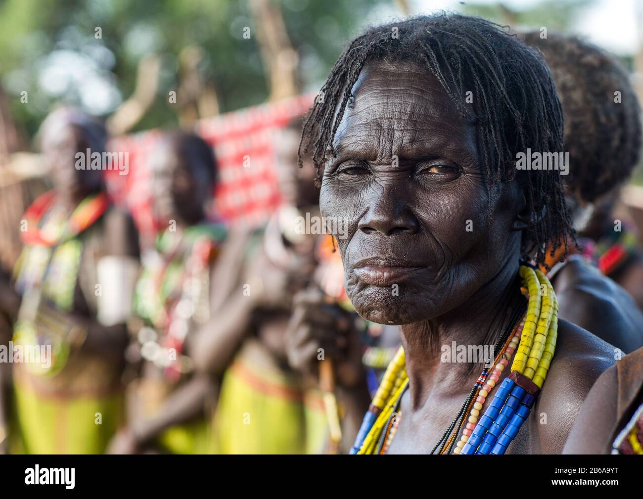 Toposa tribe woman with scarifications on the face, Namorunyang State ...