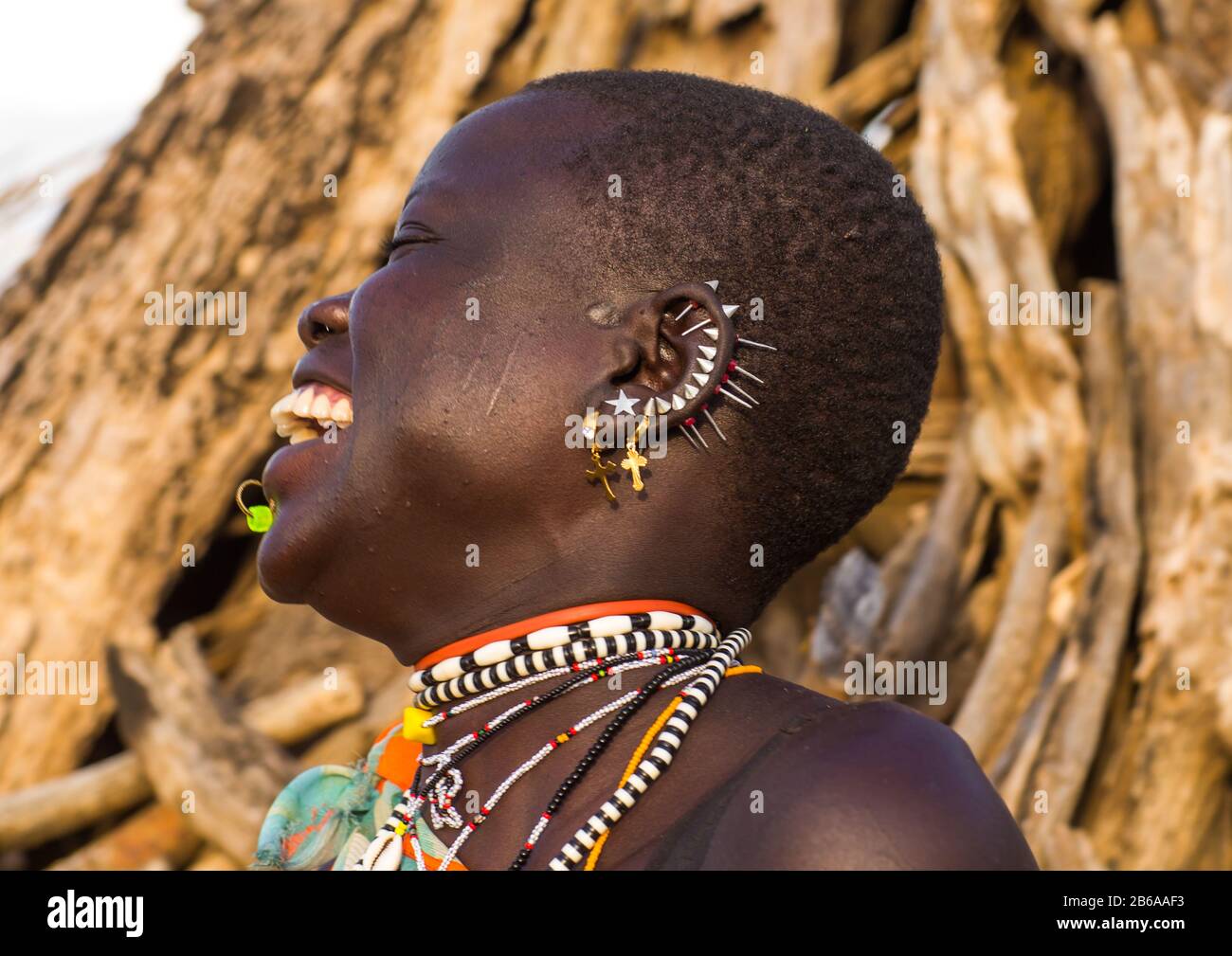 Chin Tribe Woman Smiling High Resolution Stock Photography and Images ...