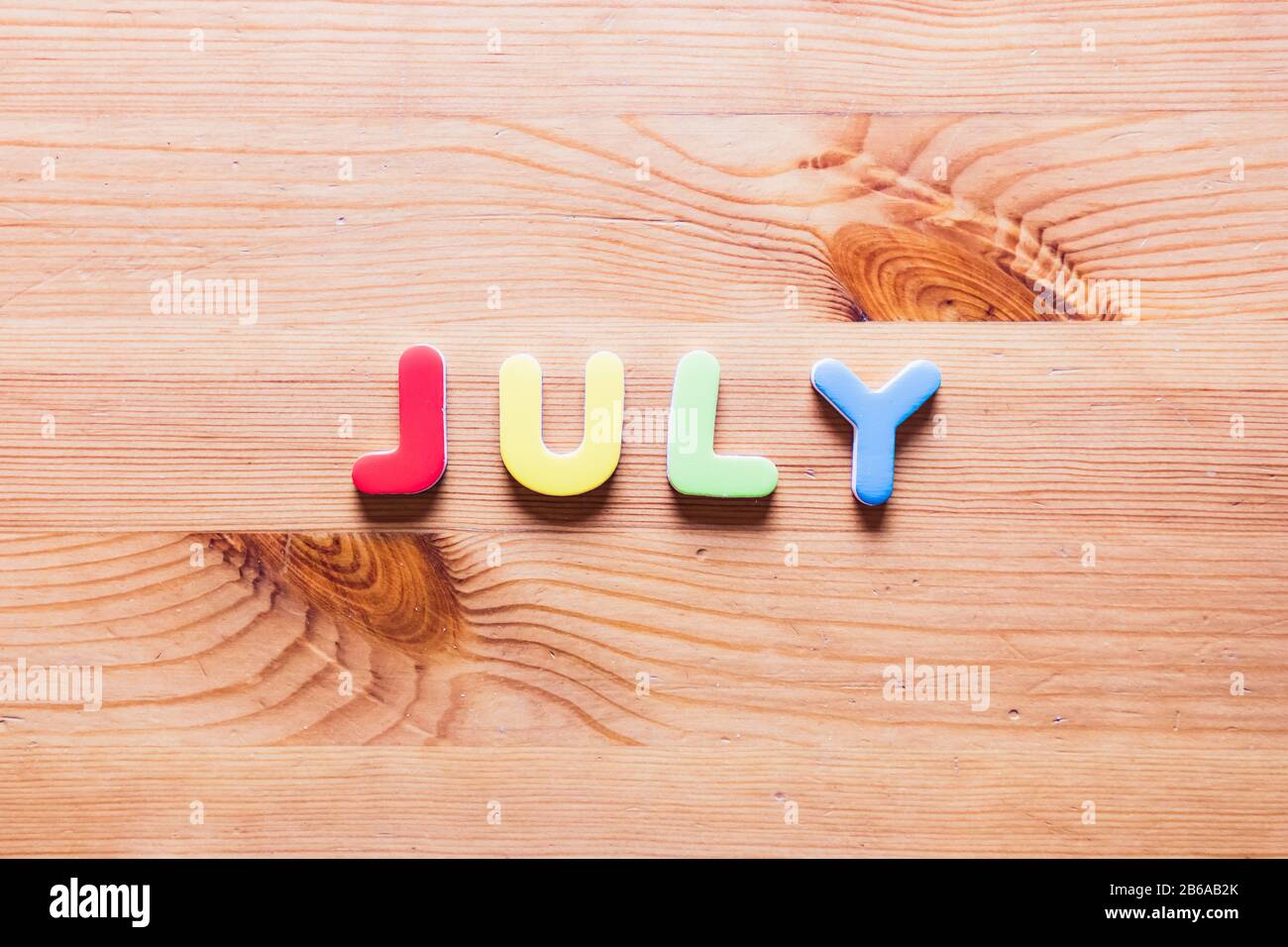 Word July High Resolution Stock Photography and Images - Alamy