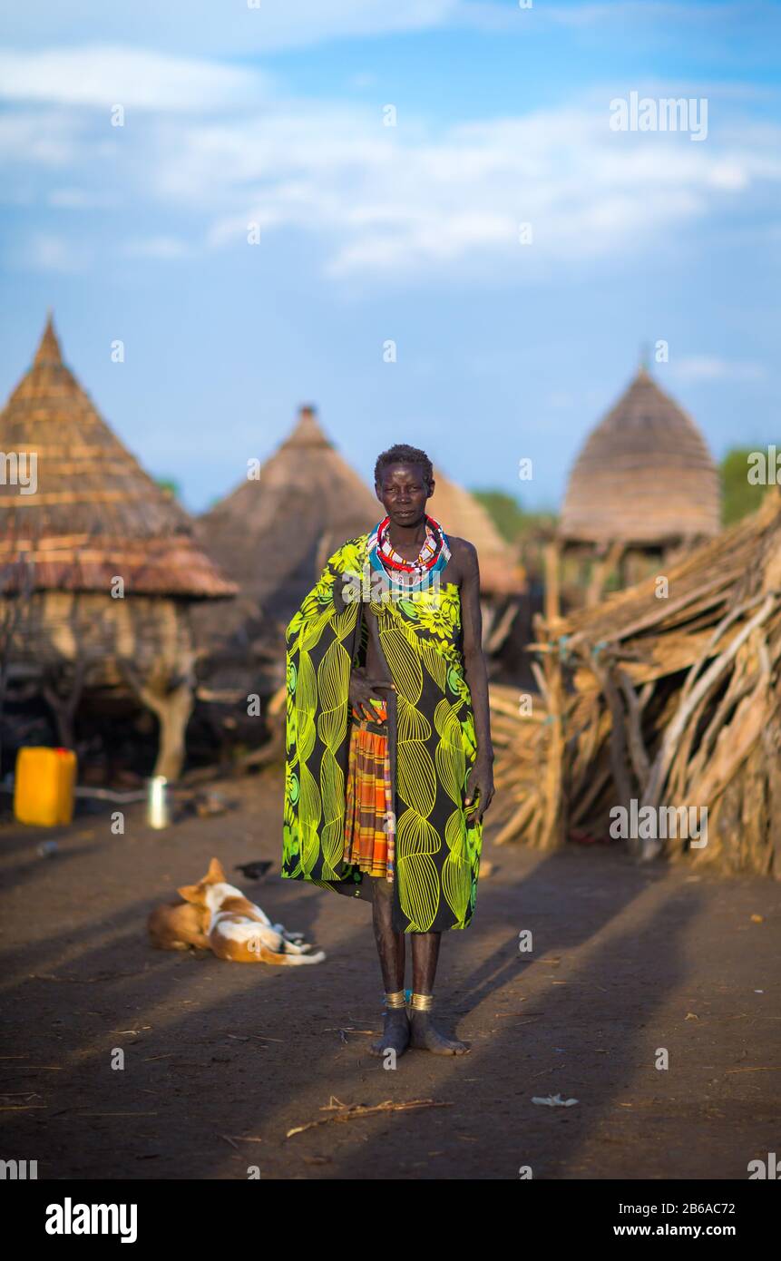 Portrait of a Toposa tribe woman, Namorunyang State, Kapoeta, South ...