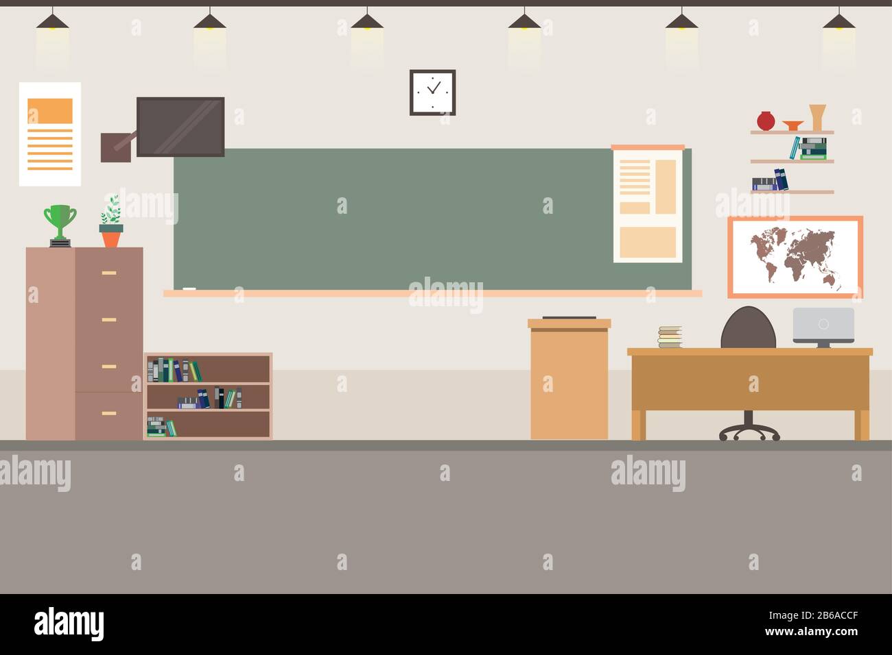 Classroom decoration Stock Vector Images - Alamy