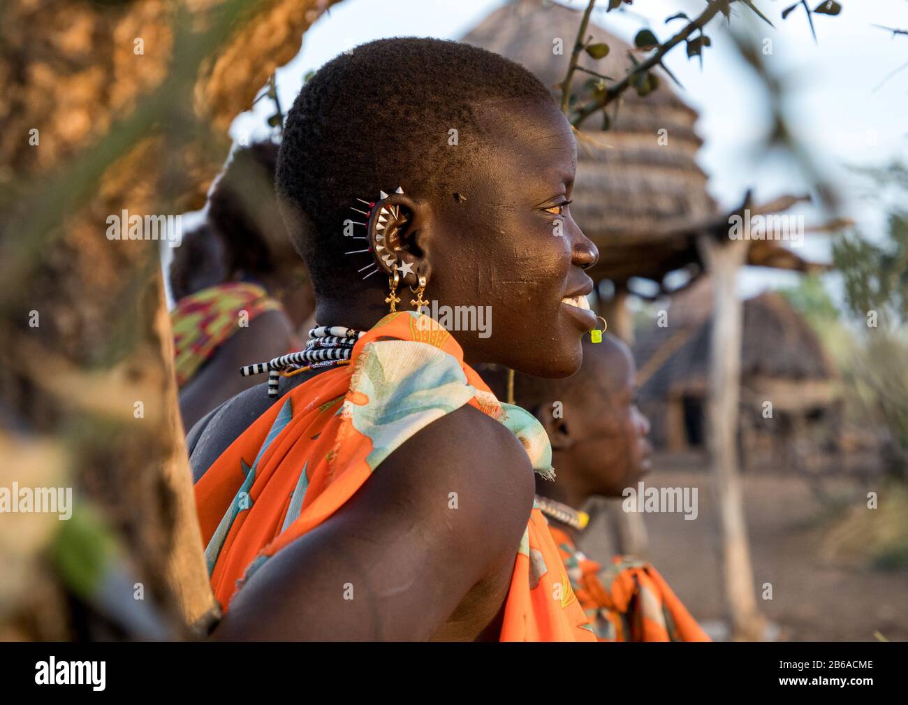 Portrait of a Toposa tribe woman, Namorunyang State, Kapoeta, South ...