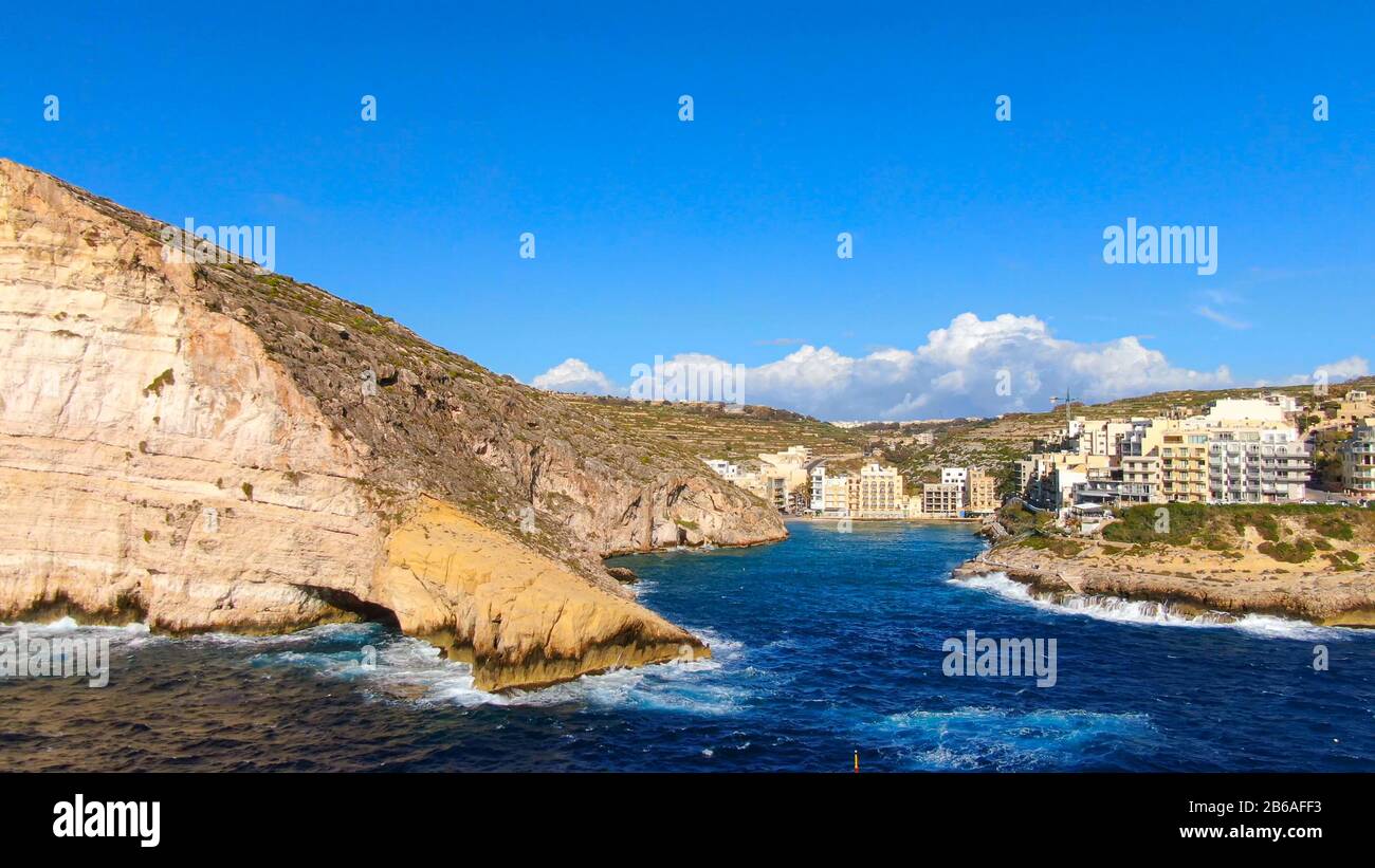 The Island of Gozo - Malta from above Stock Photo - Alamy