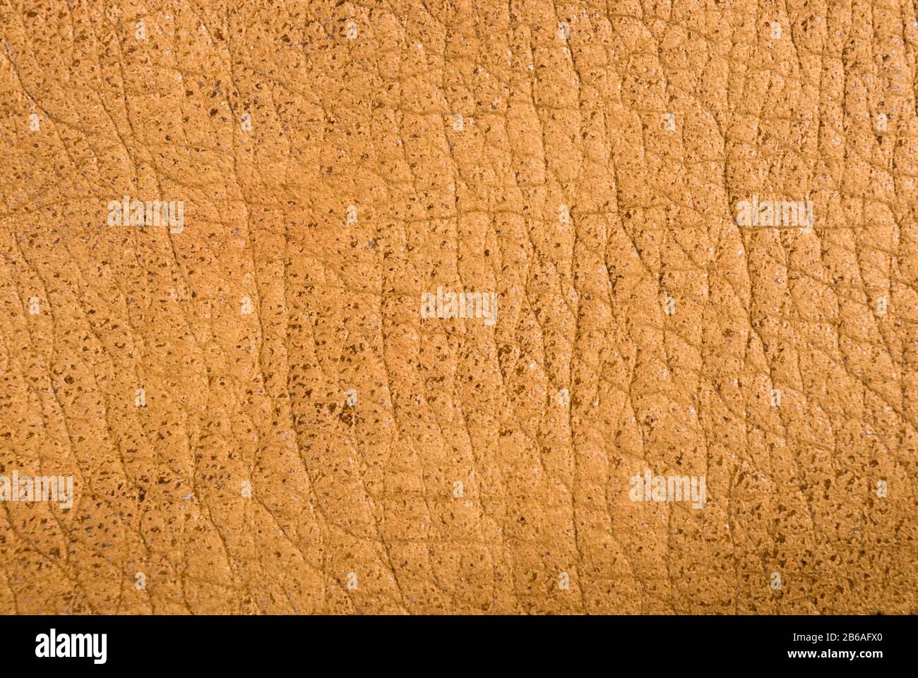 Old vintage genuine soft brown leather texture background, top layer ...